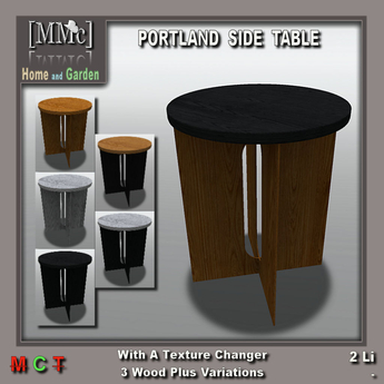 Second Life Marketplace - [MMc] Portland Side Table
